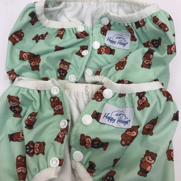 happy heinys | Accessories | Happy Heinys Diapers Peace Bear Lot Of 2 ...
